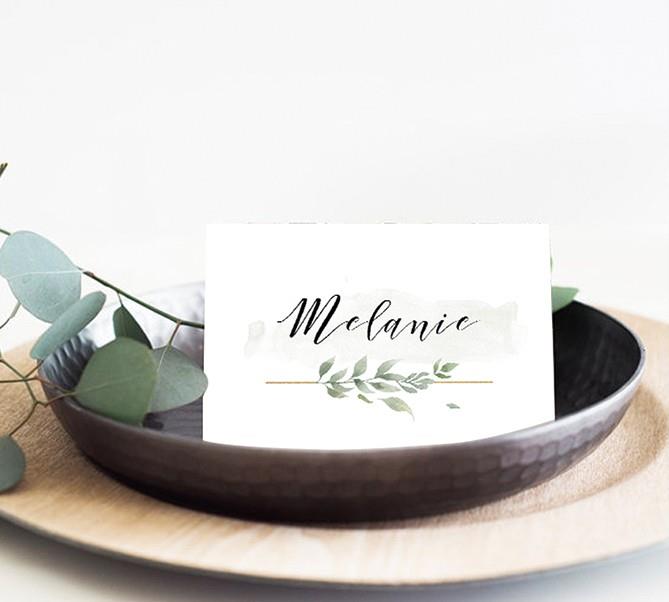 Place card | Tented Guest Name card – Wforwedding